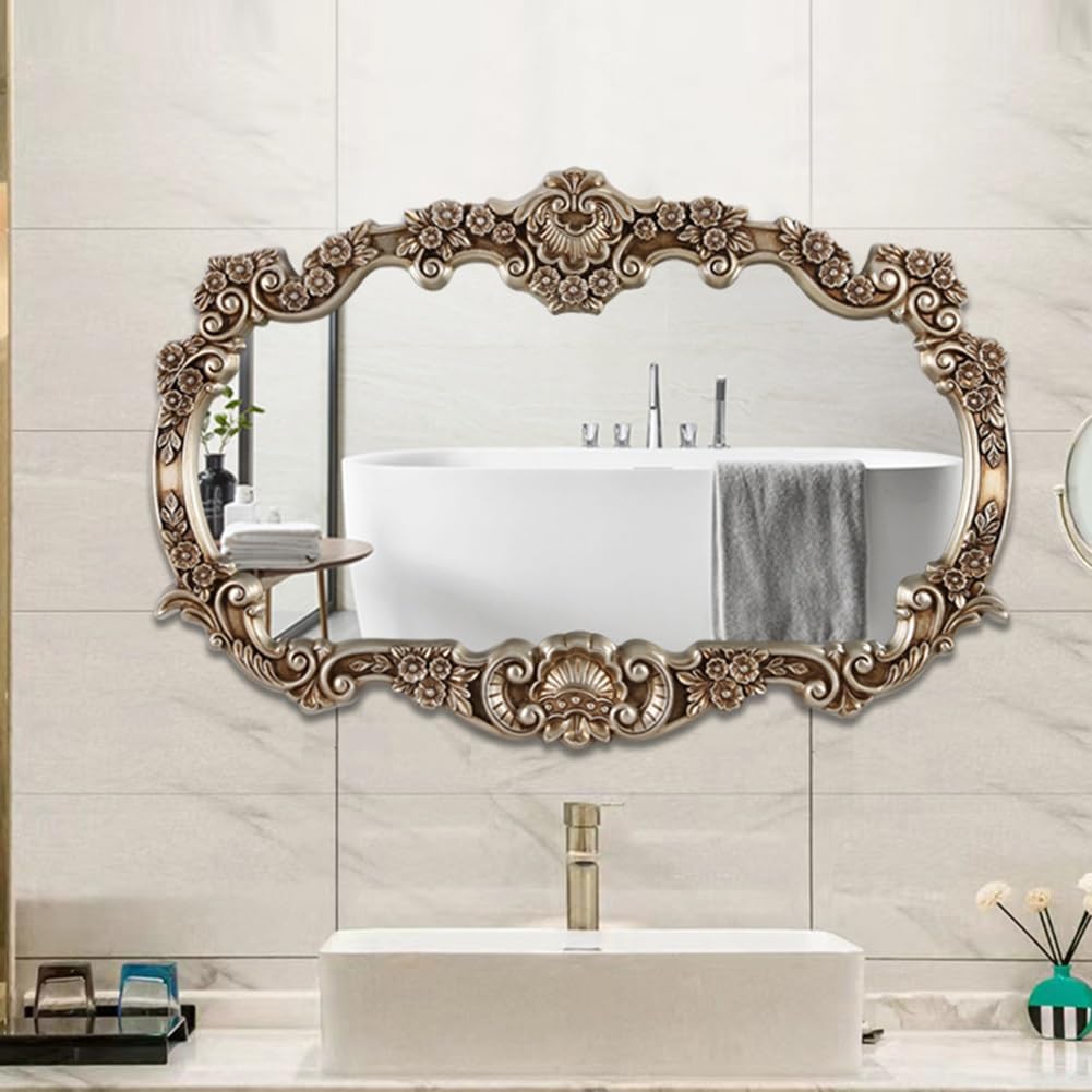 Antique Victorian Mirror Divided Horizontal