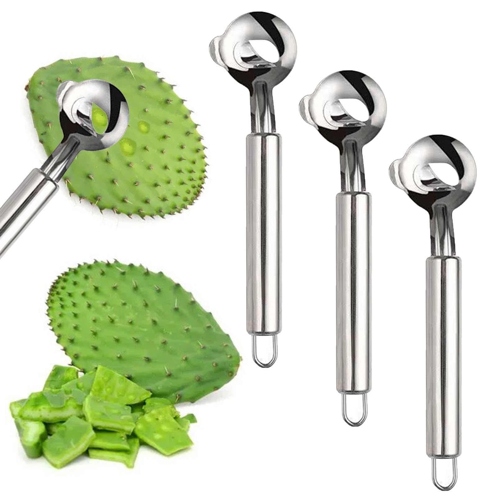 Amazon.com: Cactus Peeler Spoon, Manual Cactus Thorn Removal Cutter ...