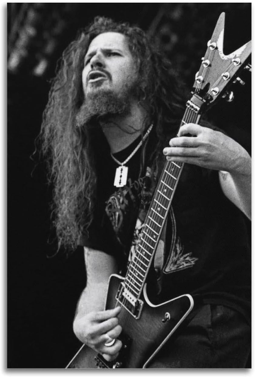 Amazon.com: XuFan Dimebag Darrell Poster Wall Art Decor Canvas Posters ...
