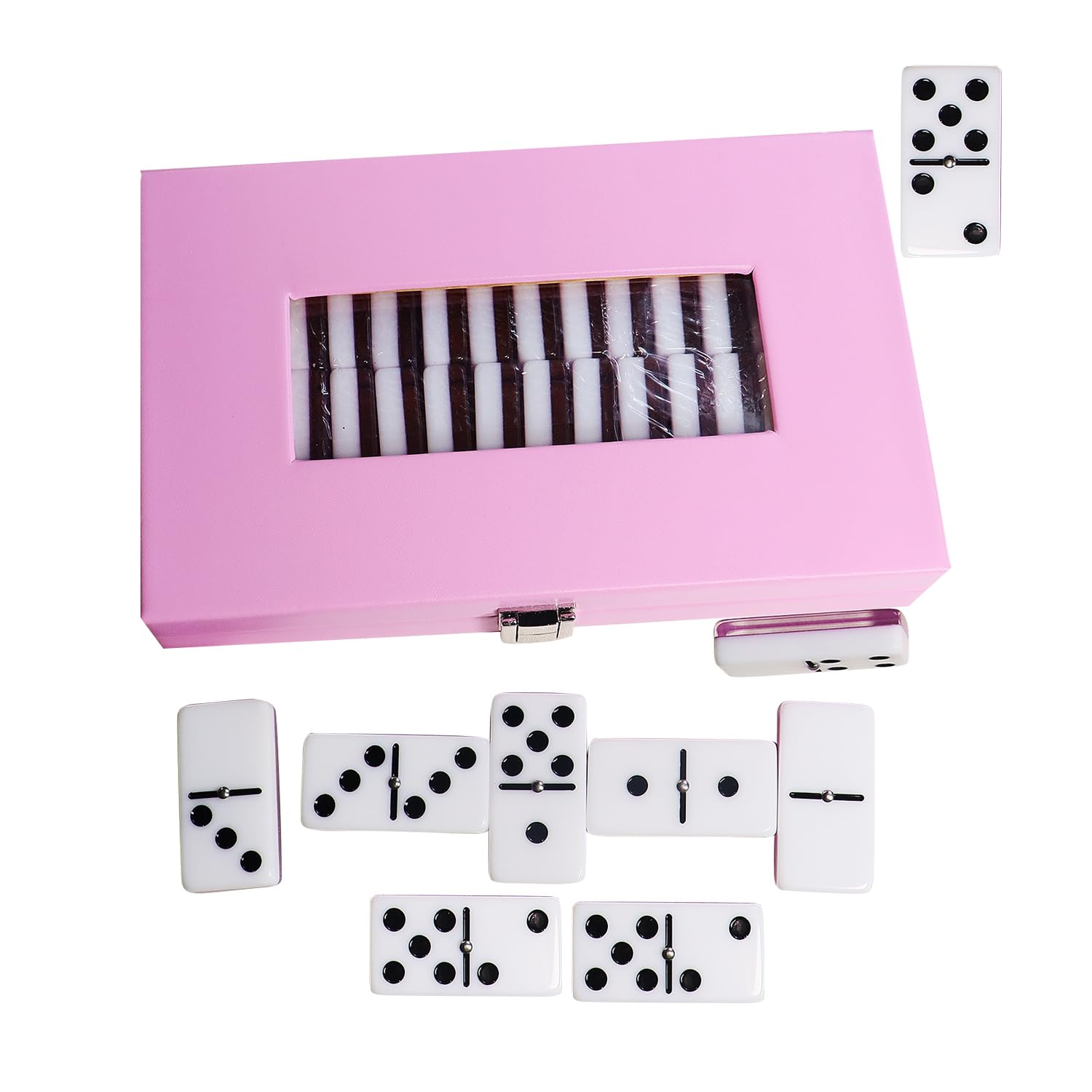 Amazon.com: Double Six Standard Dominos Set 28 Tiles – Dominos Set ...
