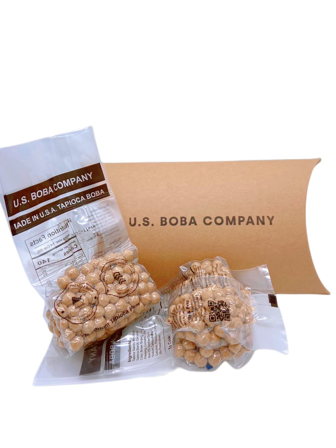 Amazon.com: US Boba Co Tapioca Pearl 12oz (6oz X 2) | Made in USA | for ...