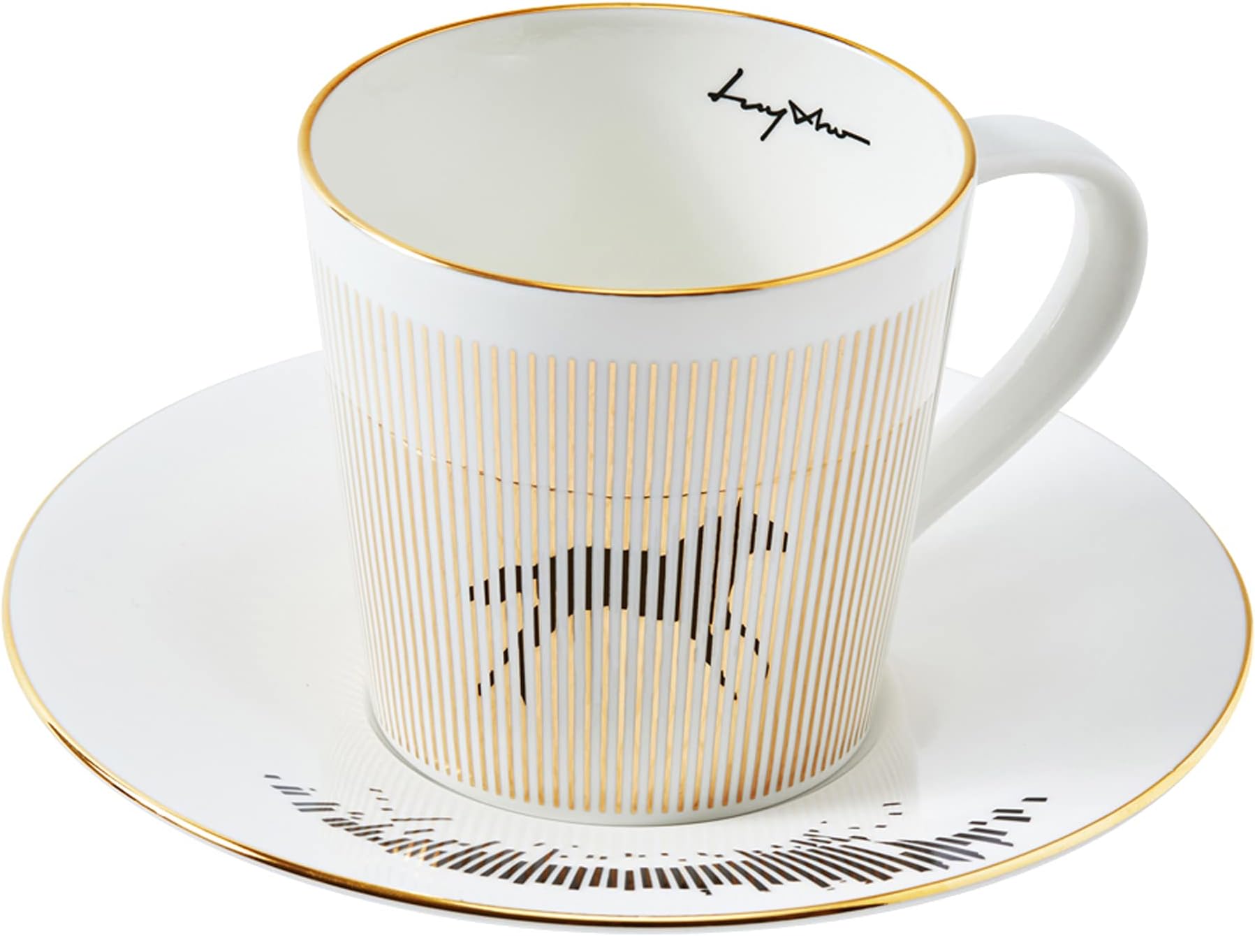 fanquare Vogel Spiegel Reflexions Design Porzellan Teetasse Set, Silber ...