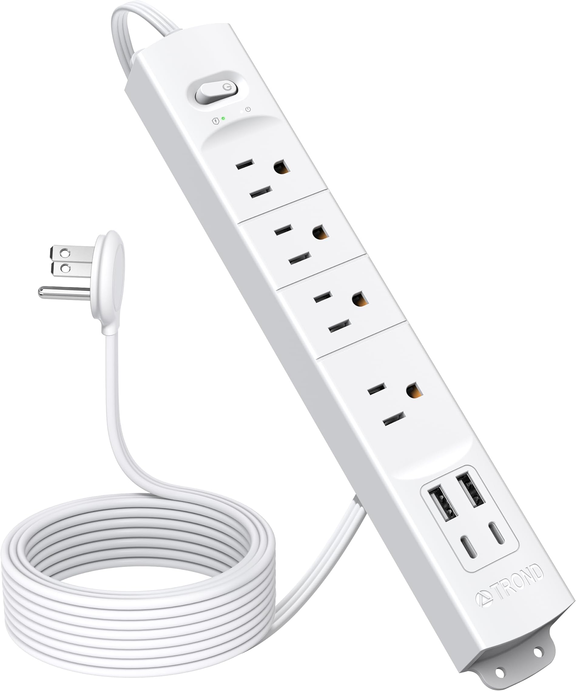 Amazon.com: Power Strip Surge Protector with USB C - Flat Plug ...
