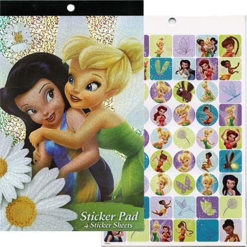 Amazon.com: Disney Fairies Tinkerbell 4 Sheet Sticker Pad with Over 200 ...