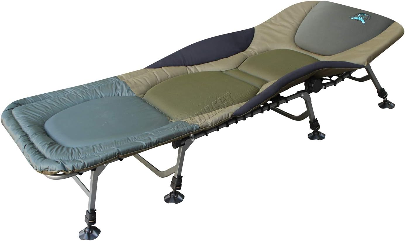 CARPZILLA Outdoor Portable Carp Fishing Bed Chair Bedchair Camping 600D ...