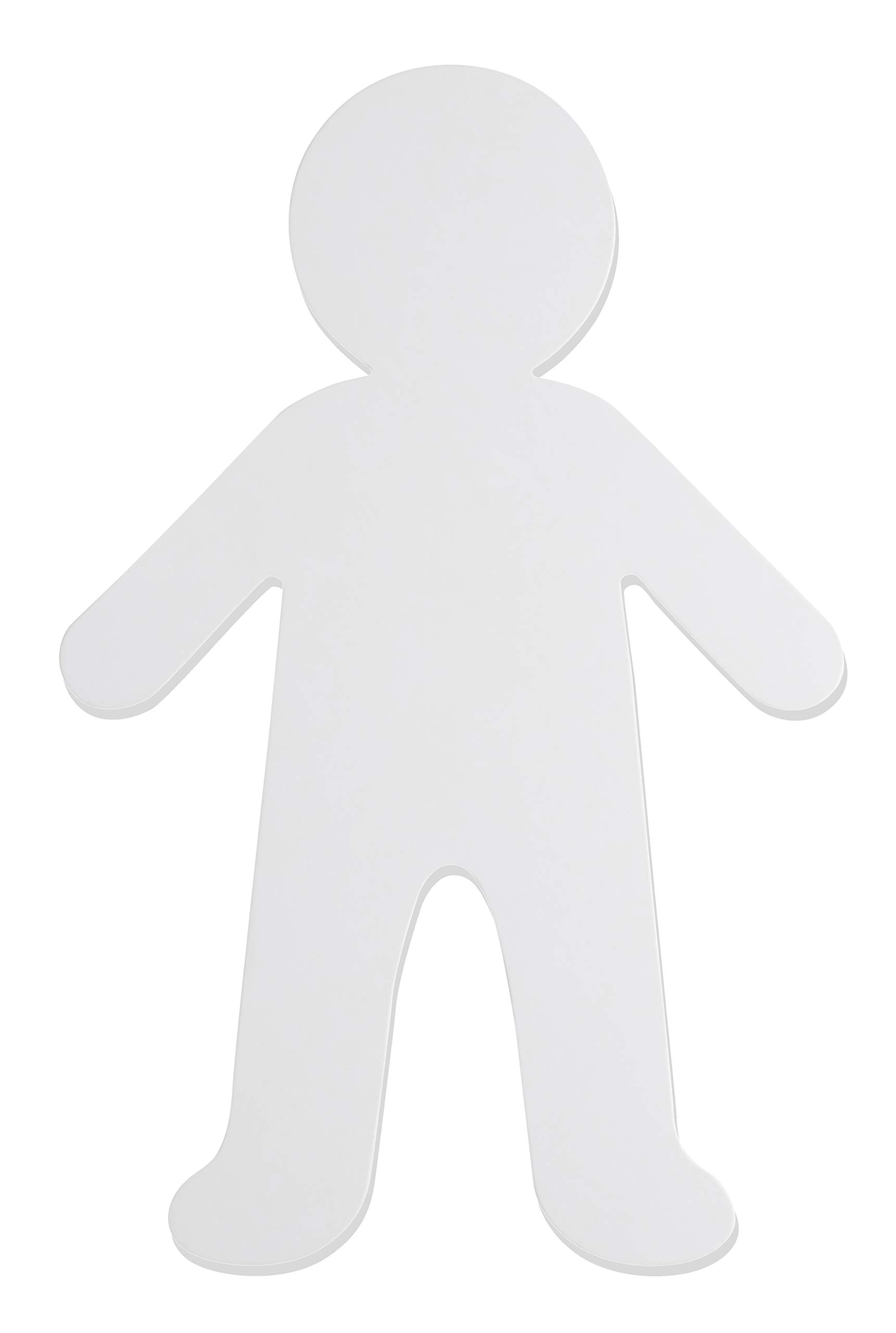 Buy Paper Shapes - 48-Pack Blank Paper Cutouts, Kid Shaped Papers, Kids ...