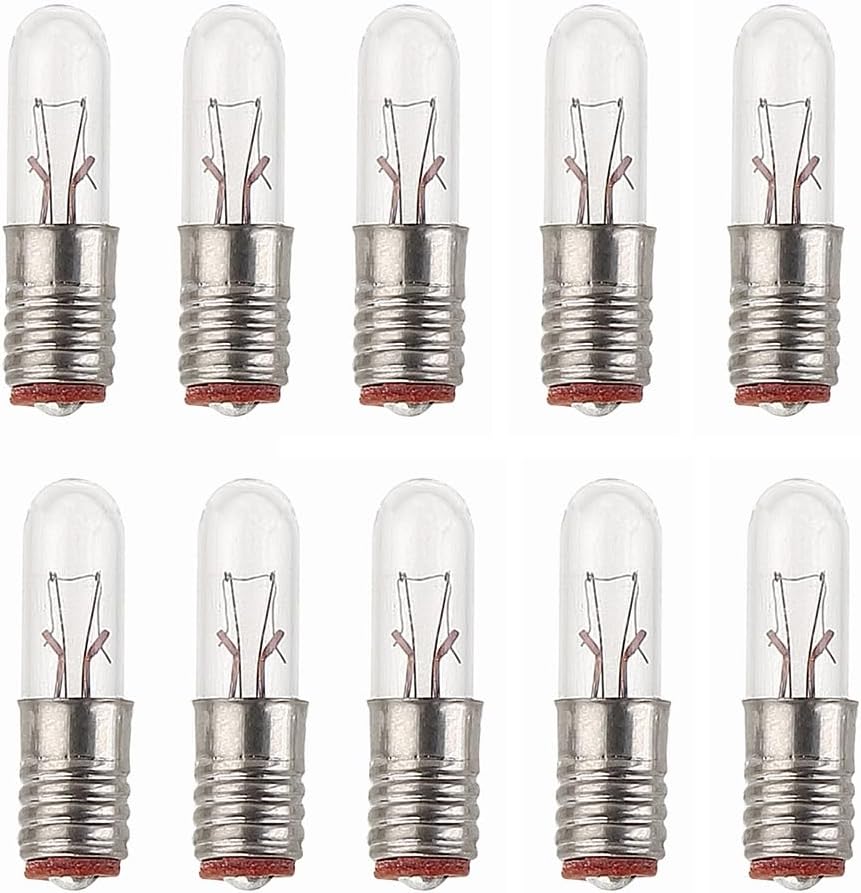 Amazon.com: ShuoHui E5 Mini Light Bulb 12 V 50 mA Warm White E5 E5.5 H0 ...