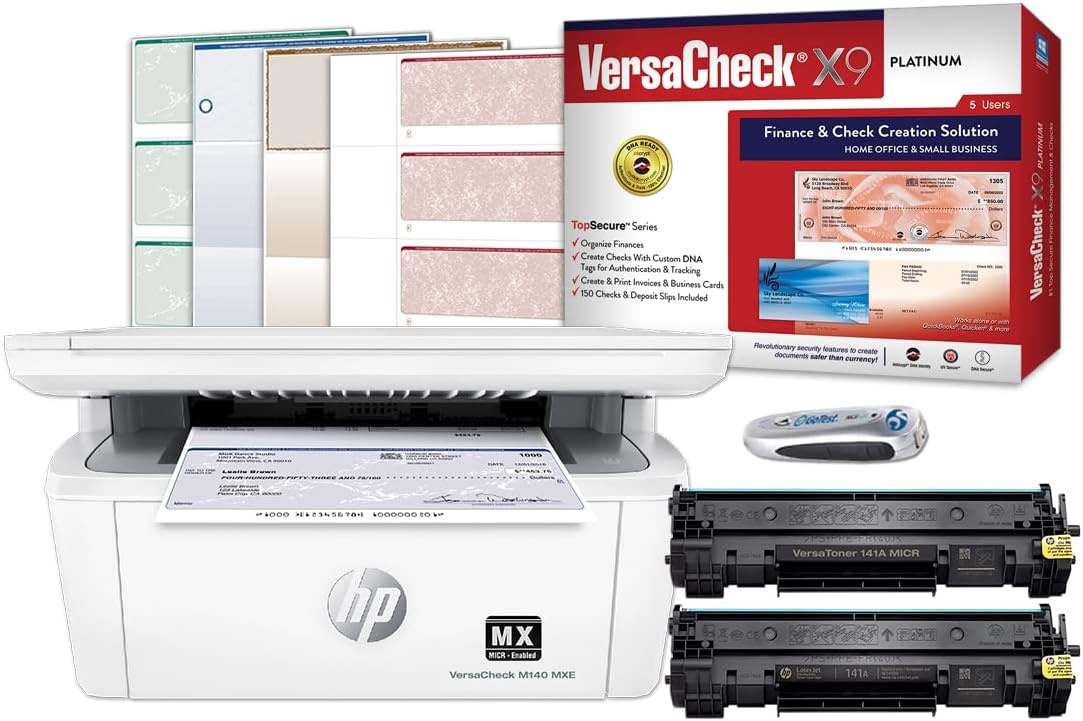 VersaCheck HP Laserjet M140 MXE MICR Impresora de cheques todo en uno ...