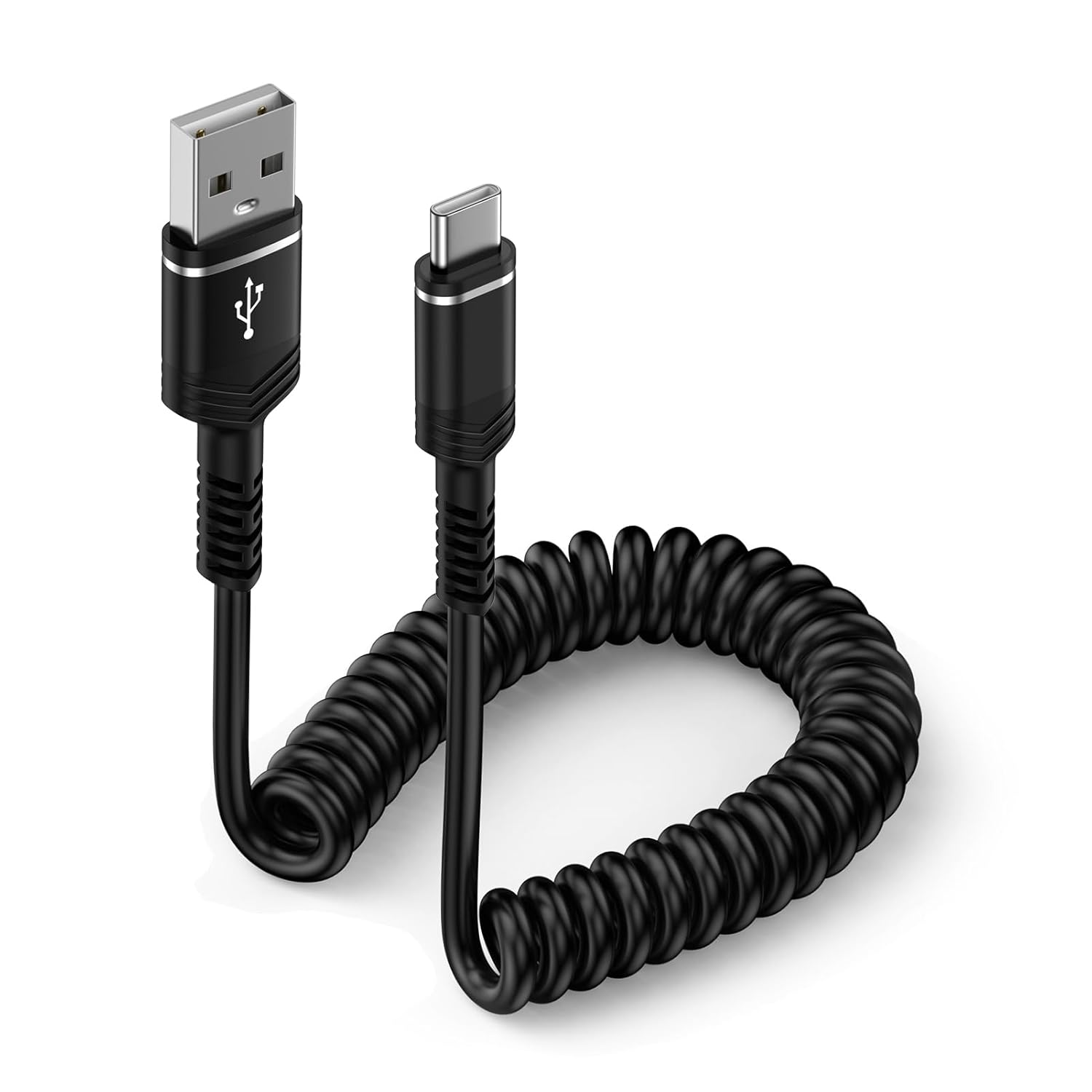 Amazon.com: for Motorola Charger Coiled USB C to USB A Cable Fast ...
