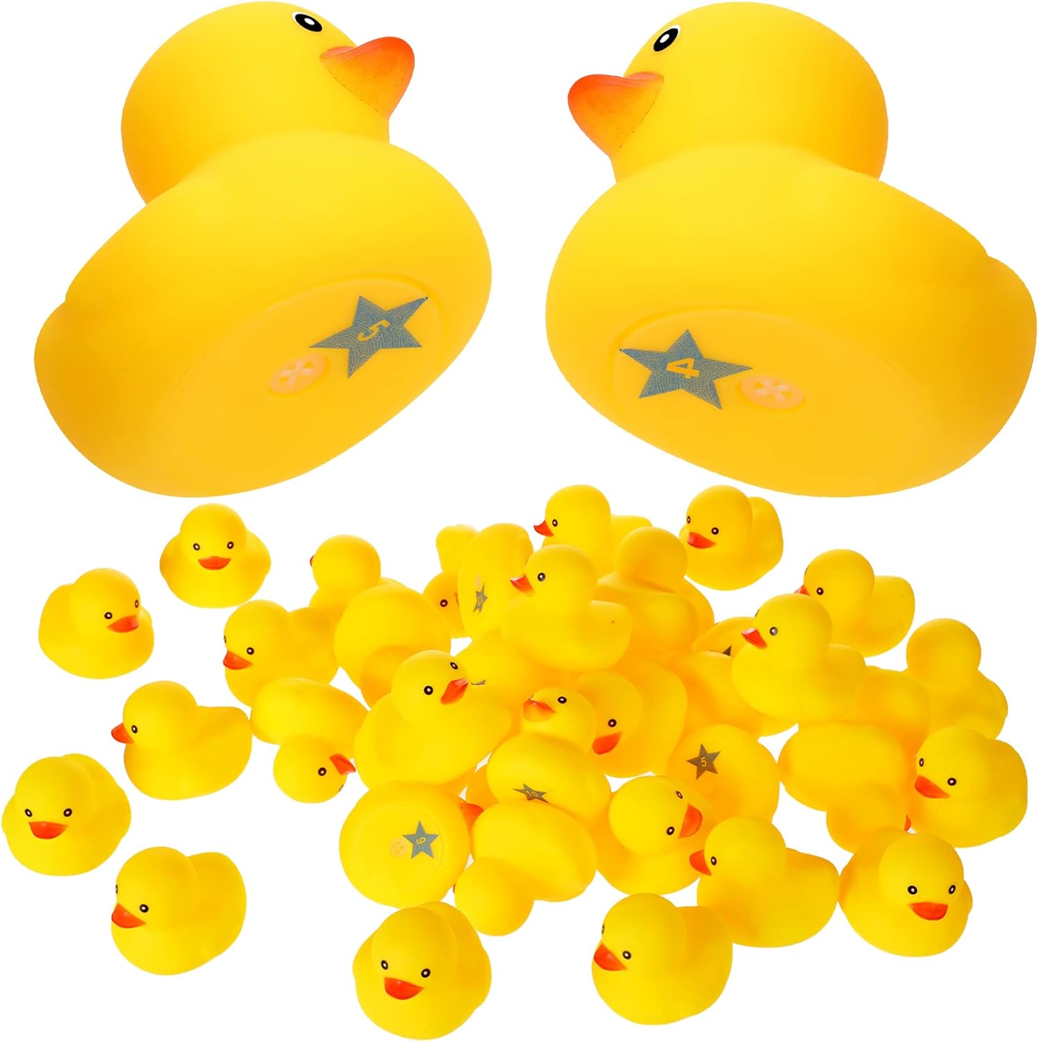 Amazon.com: 40 Rubber Ducks with Numbers Duck Game Outdoor Memory Game ...