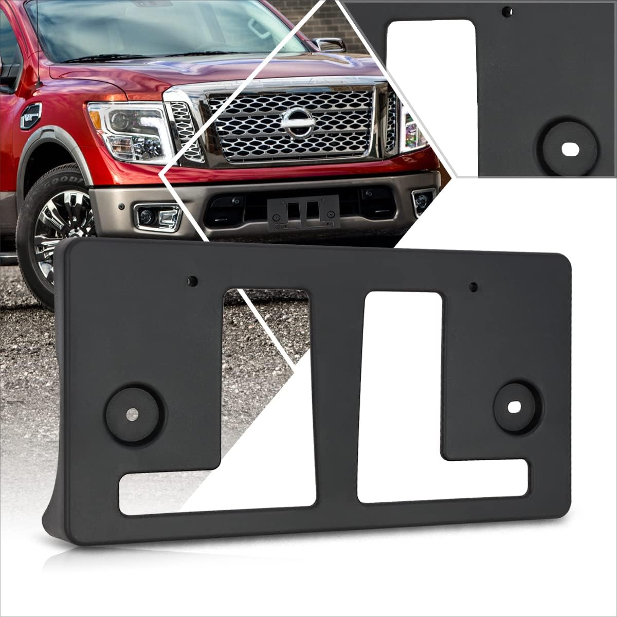 Amazon.com: [1 Pack] Car Front License Plate Frames Mounting Bracket ...