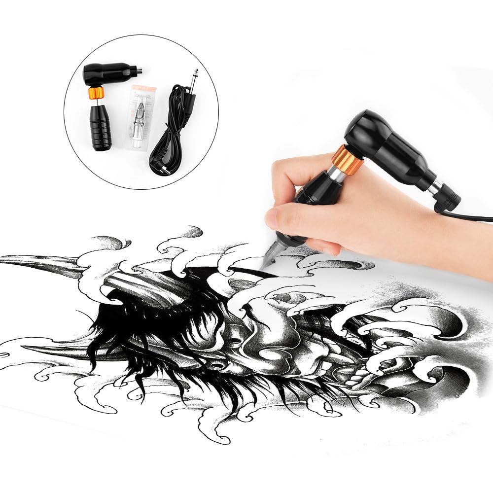 Rotary Tattoo Machine Drawing