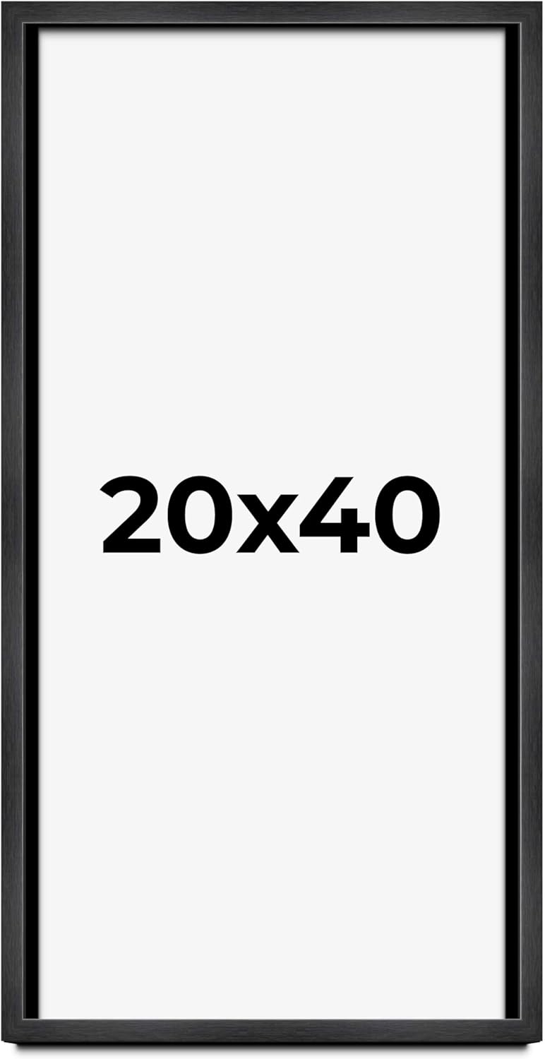 Amazon.com - 20x40 Shadow Box Charcoal Black Frame Display Case Solid ...