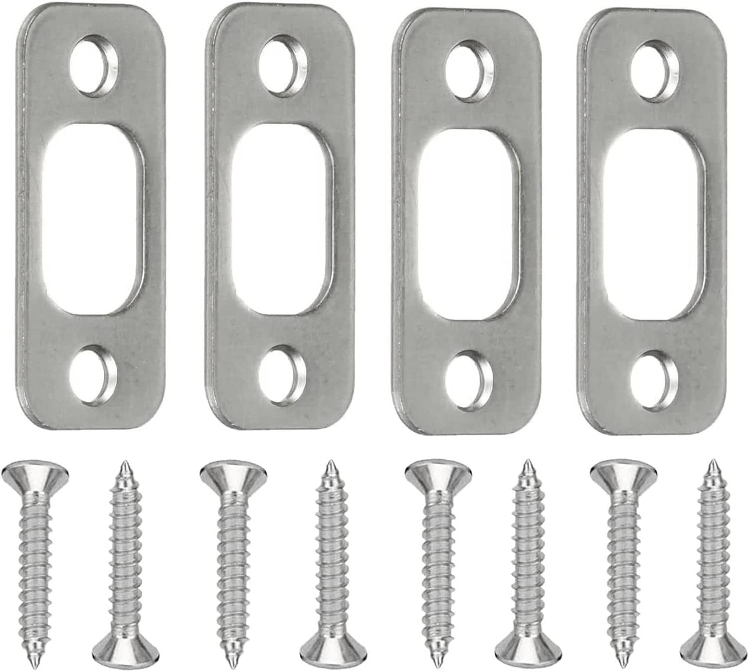 Deadbolt Strike Plate for Exterior Door Plate1 x 2 1/4" Door Strike ...