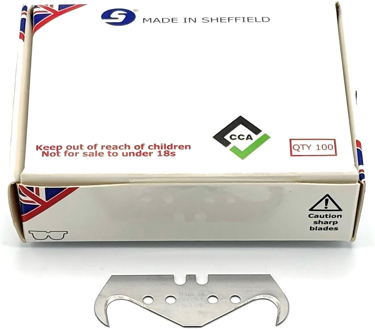 Amazon.com: CCA Super Big Hook Trimming Blades x 100 for Roofing and ...