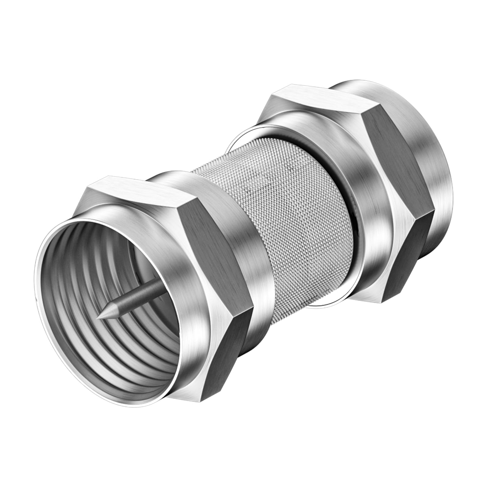 Snapklik.com : Goupchn F Type Male To Male Coax Connector 75 Ohm RG6 ...