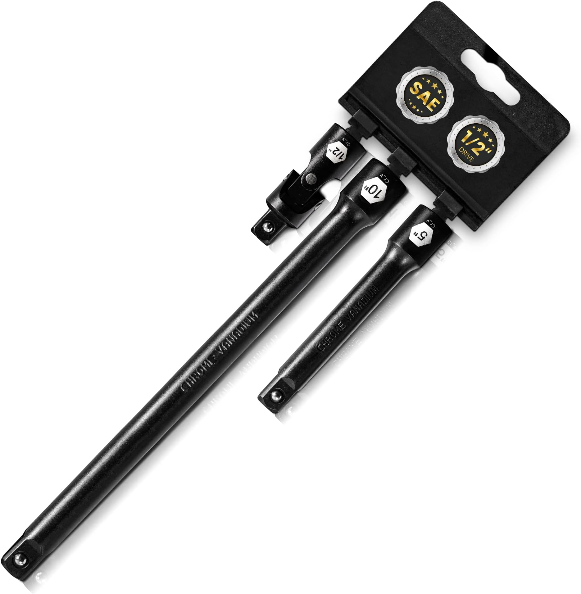 PGROUP 1/2-Inch Drive Impact Extension Bar with Universal Joint | 2 ...
