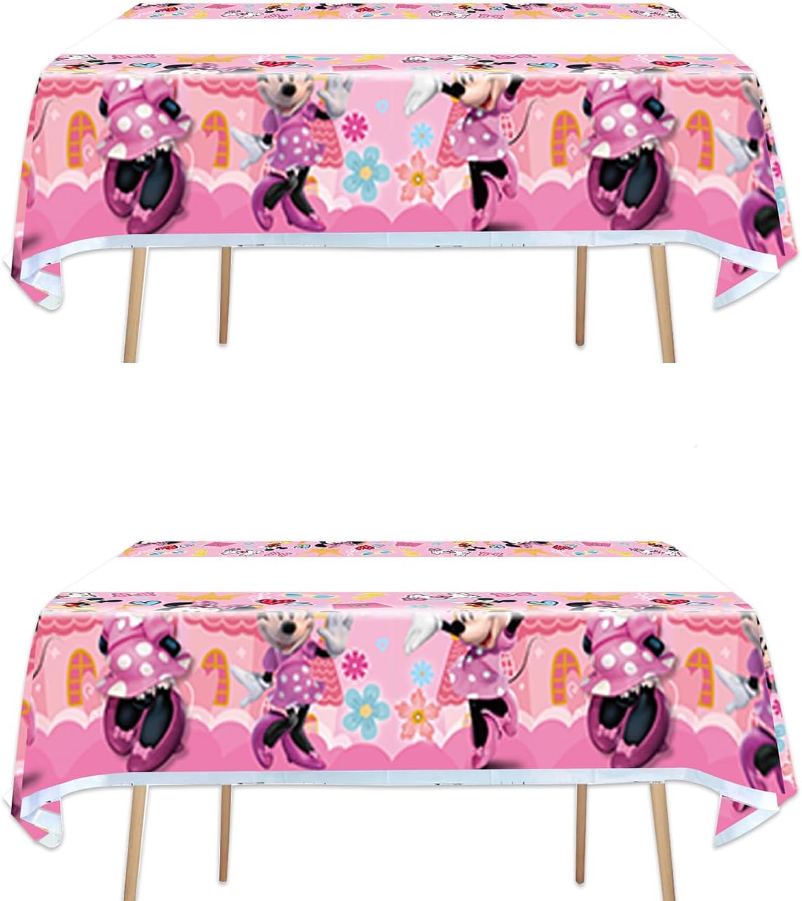 Amazon.com: Unique Disney Iconic Minnie Mouse Rectangular Plastic Party ...