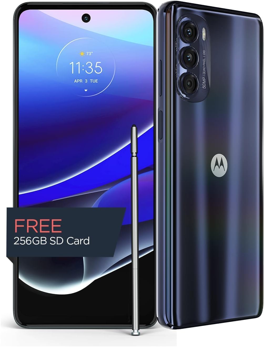 Amazon.com: Motorola Moto G Stylus 5G (2022) XT2215-3 128GB Storage 4GB ...