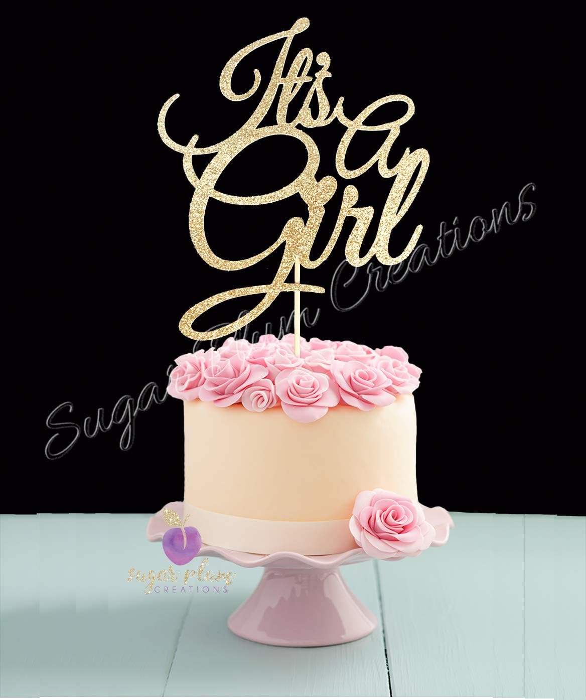 Amazon.com: Its A Girl Cake Topper : Grocery & Gourmet Food