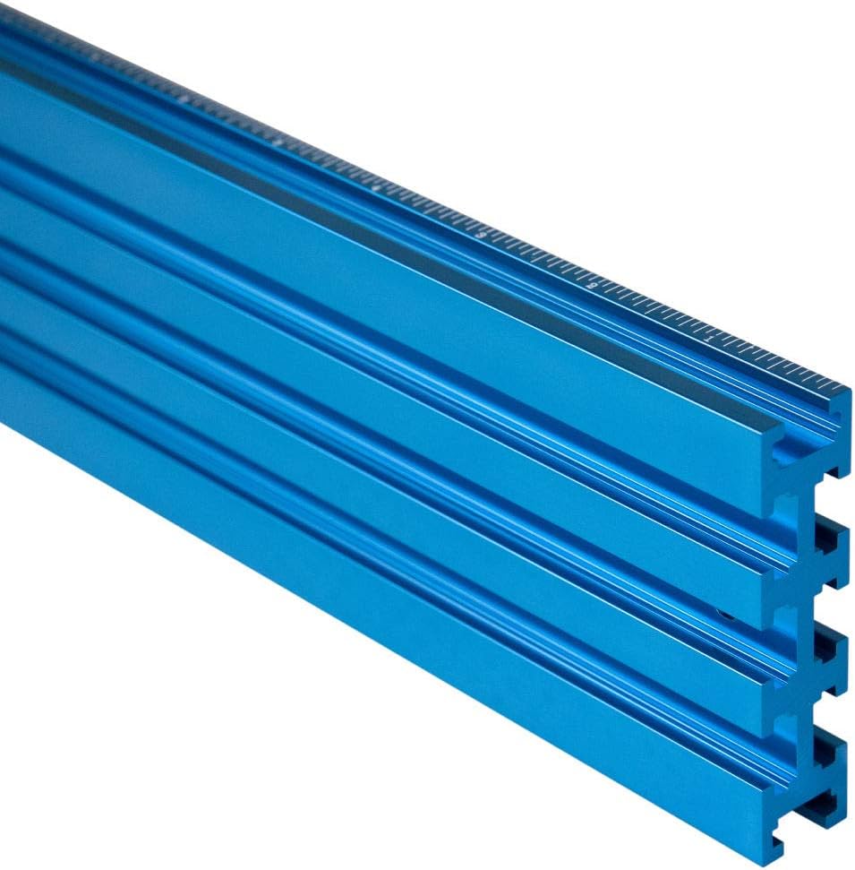 POWERTEC 71488 Aluminum Multi T-Track Fence with Laser Measure Right to ...