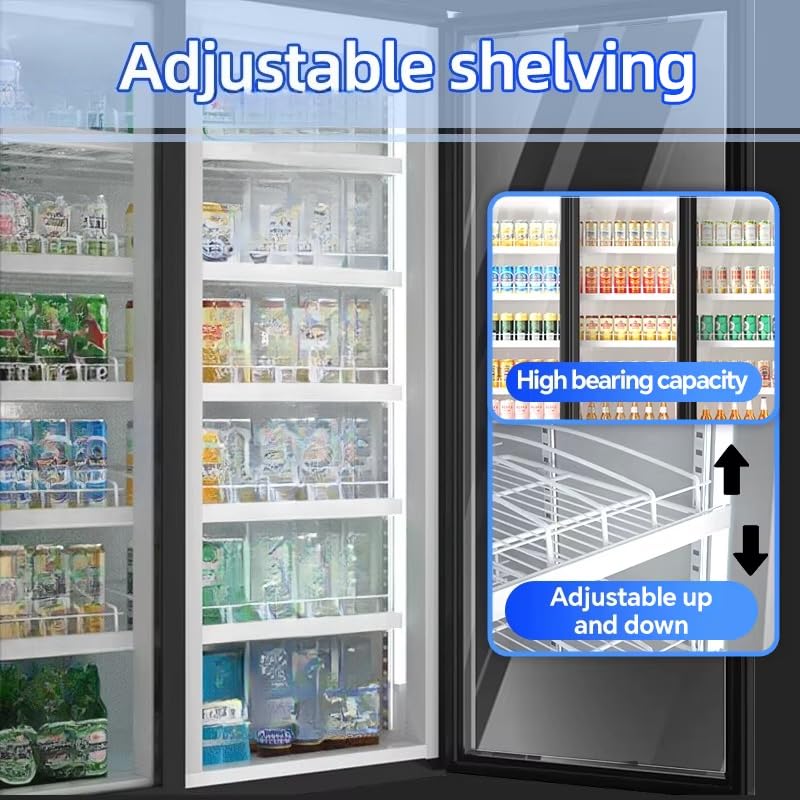 Refrigerated Display Cabinet, Upright Display Cooler and Freezer with ...