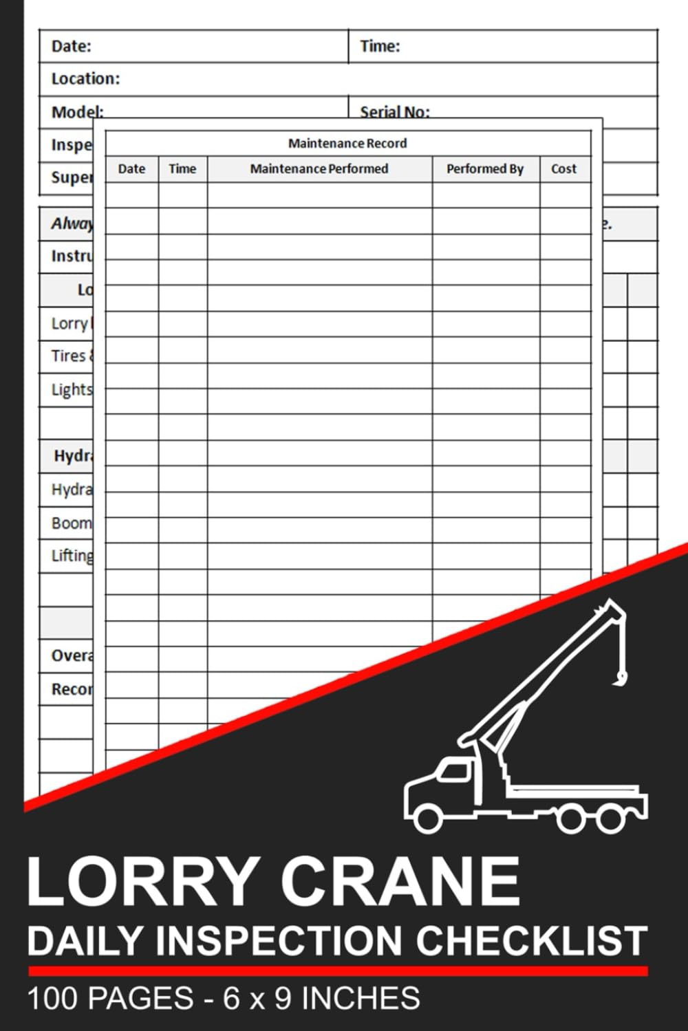 Lorry Crane Daily Inspection Checklist: Lorry Crane Pre-Start ...