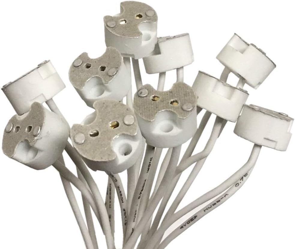 Pack of 20,G5.3 / GU5.3 / MR16 / G4 / MR11 Round Ceramic LED Halogen ...