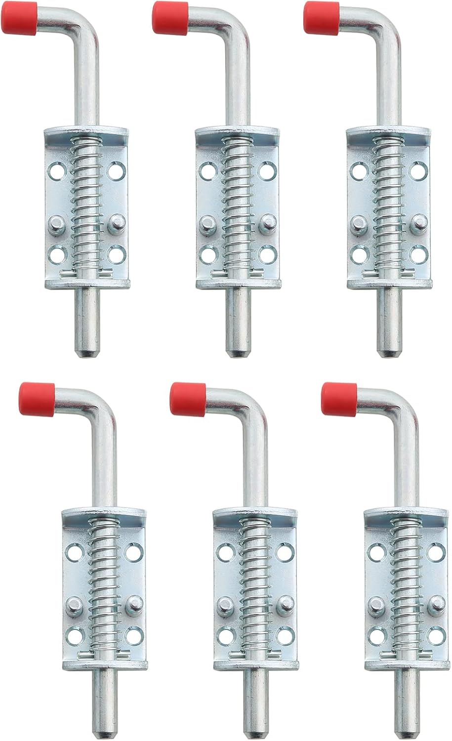 NATGAI Metal Lock Barrel Bolt Spring Loaded Locking Latch 6.5" Long w ...