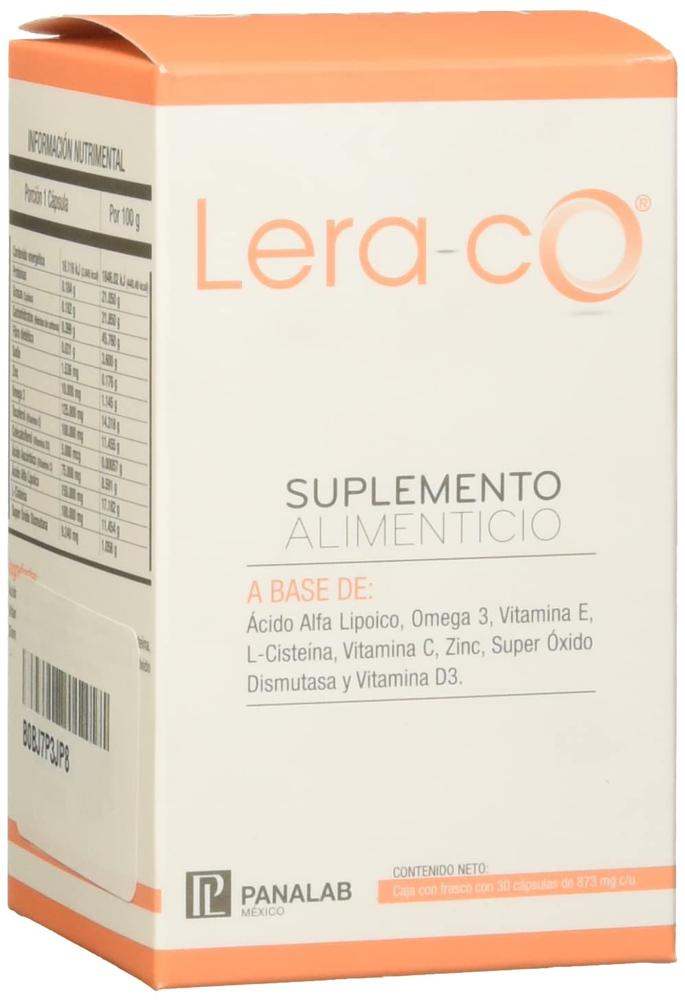 PANALAB LERA-CO SUPLEMENTO 30 CAPS : Amazon.com.mx: Salud y Cuidado ...