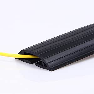 Amazon.com: 10ft Floor Cable Cover Heavy Duty PVC Cord Cover Wire Cover ...