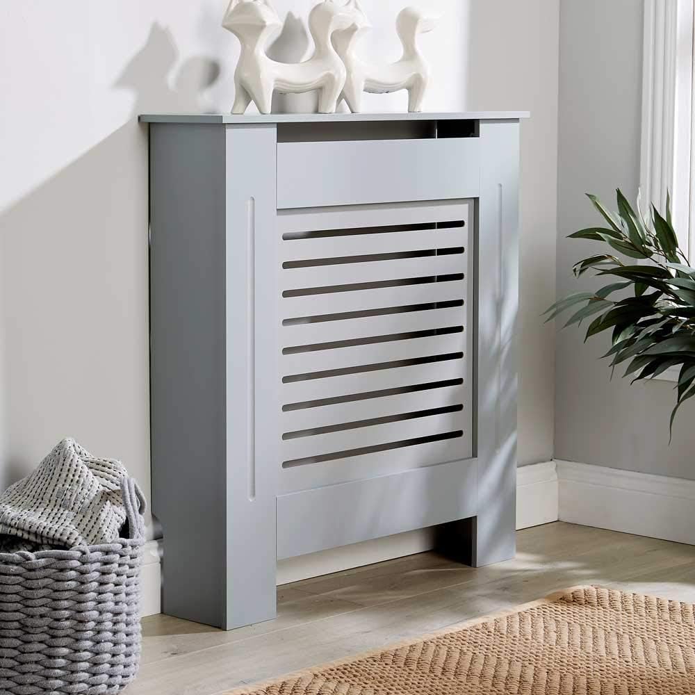 Home Source Radiator Cover Wooden MDF Wall Cabinet Shelf Slatted Grill ...