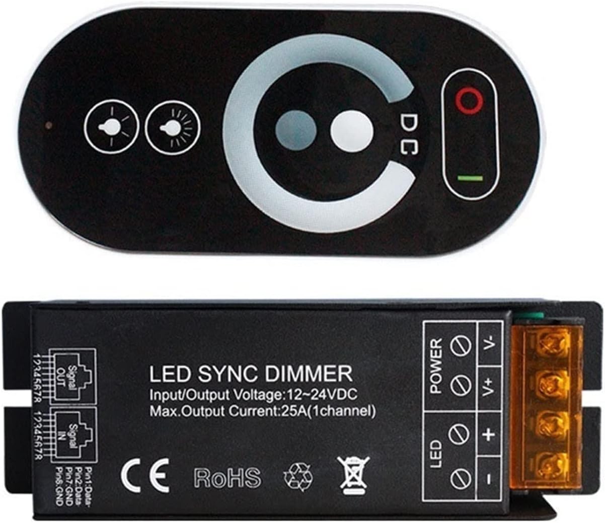 Amazon.com: LAZIRO 25A Full Touch LED Controller Dimmer for DC12-24V ...