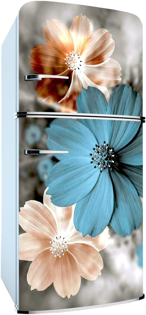 RK Digital Mart Abstract Fridge Sticker | Double Door Fridge Sticker ...