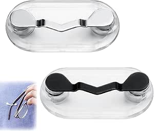 Magnetic Glasses Holder, 2 Pcs Stainless Steel Magnetic Eyeglass Holder ...
