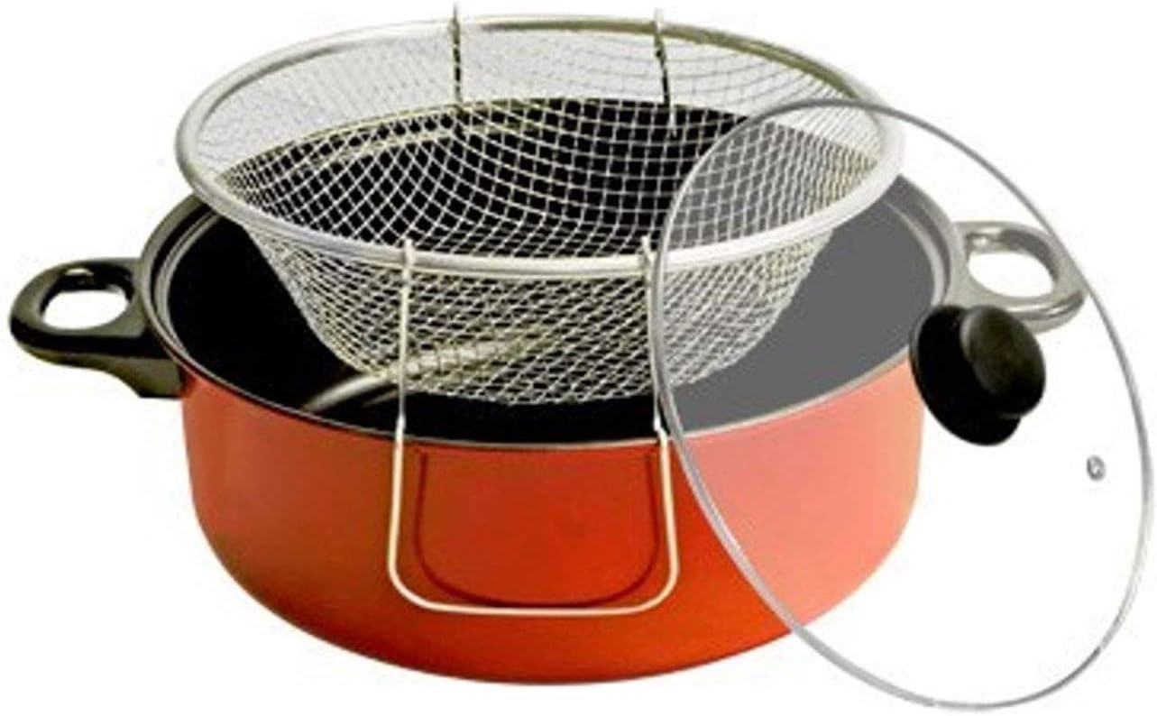 Amazon.com: 3 Piece Deep Fryer Set with Dutch Oven Stainless Steel Fry ...