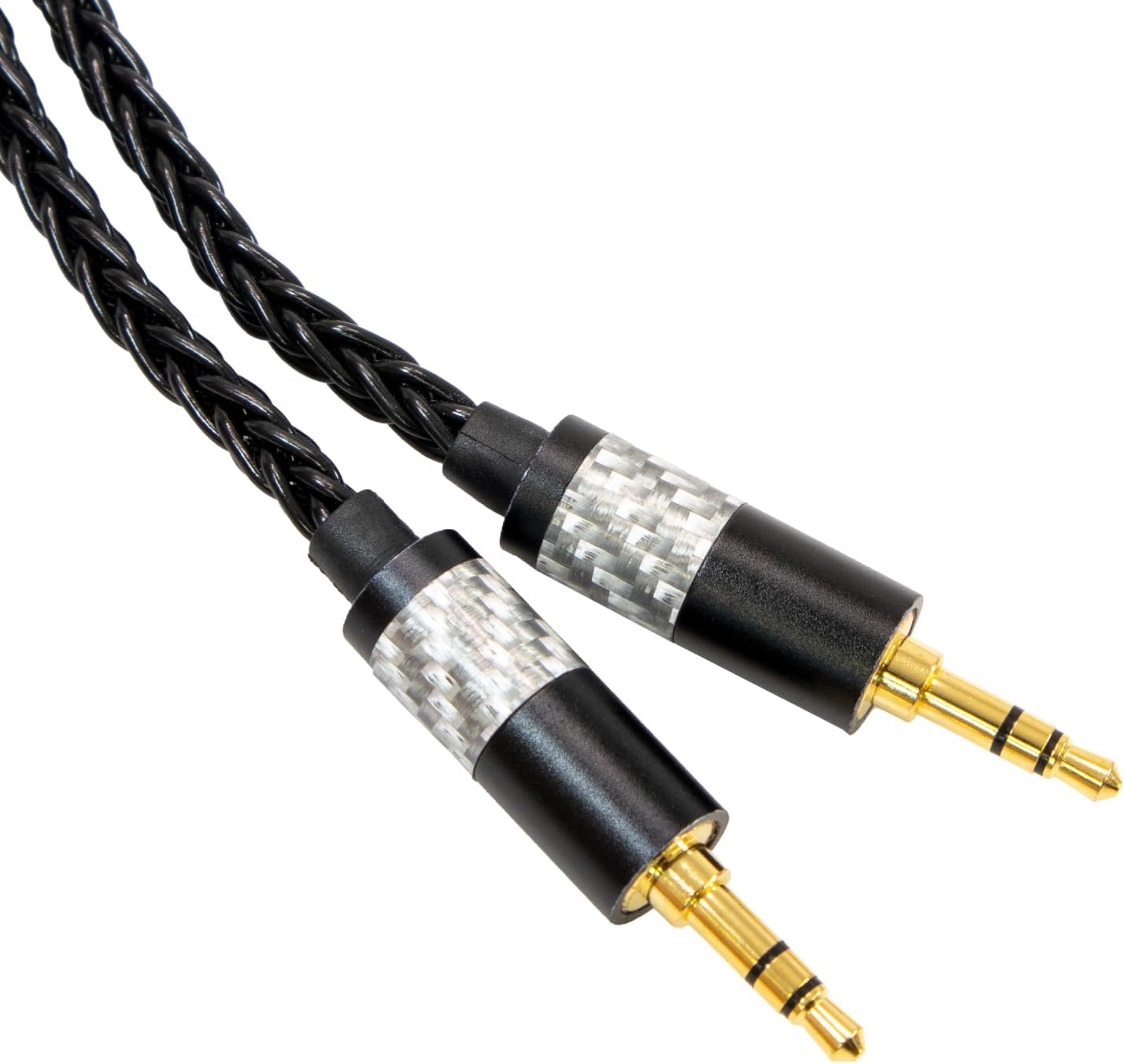 Amazon | St.espoir 太くてしなやか ハイグレード ヘッドホンケーブル 1.2m ブラック 両端 3.5mm プラグ 8芯 修理 交換用 | St.espoir | ヘッドホン ...