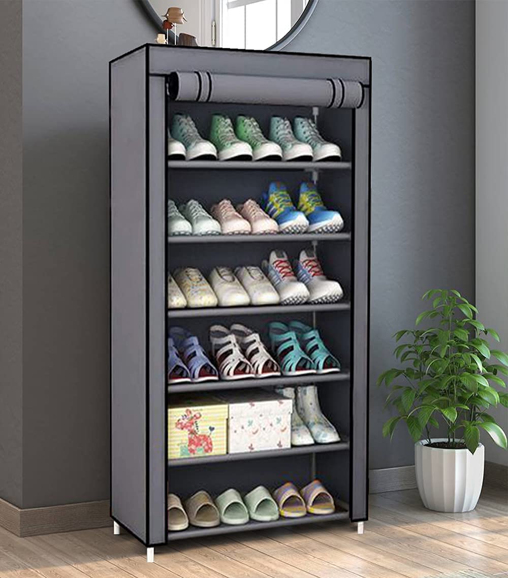 PESOMA International Quality 6-Tiers Shoe Rack/Multipurpose Portable ...