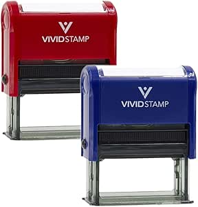 Amazon.com : Accepted/Rejected by Date Self Inking Rubber Stamp - 2 ...