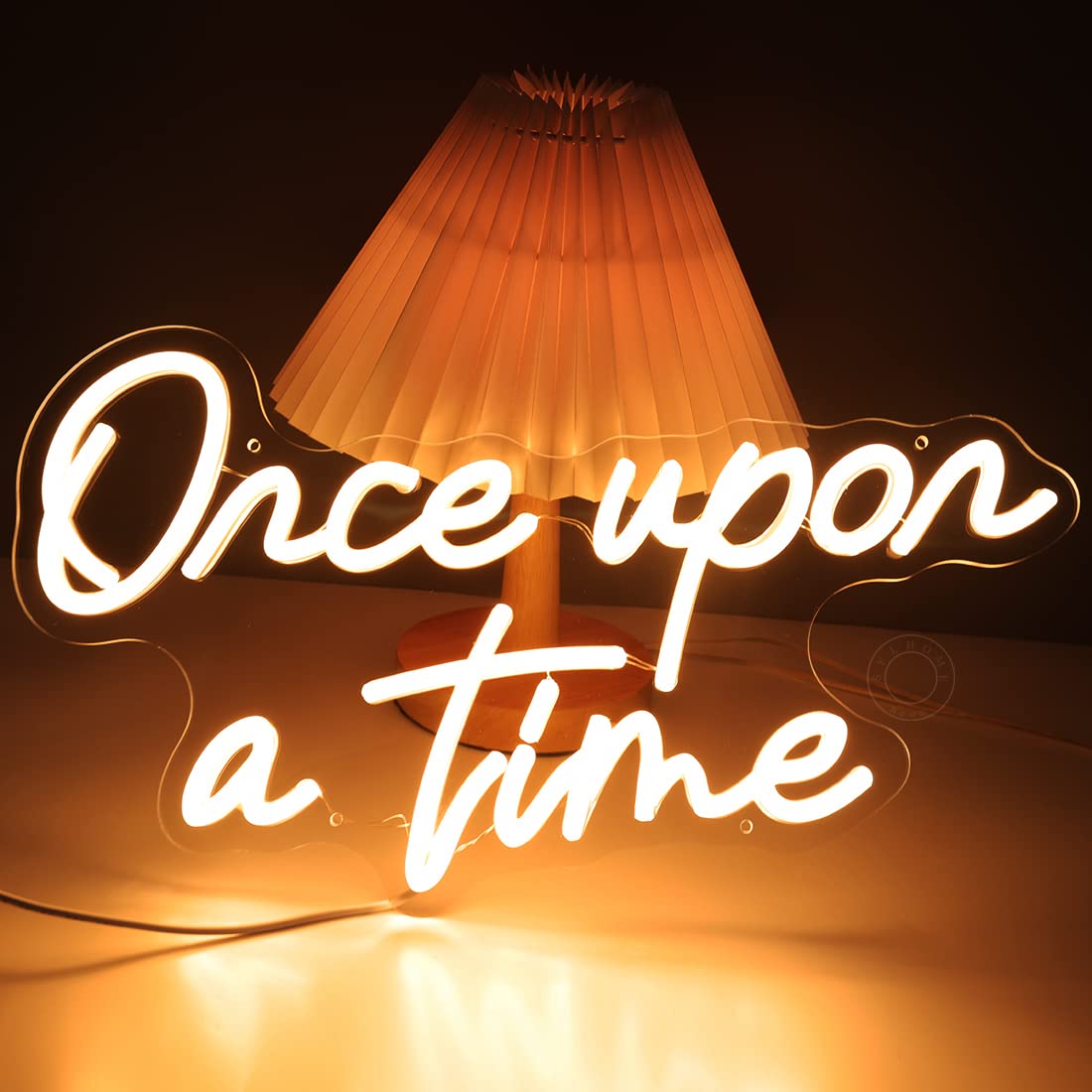 SYLHOME Once Upon A Time LED Neon Light Sign Home Bedroom Kids Room ...