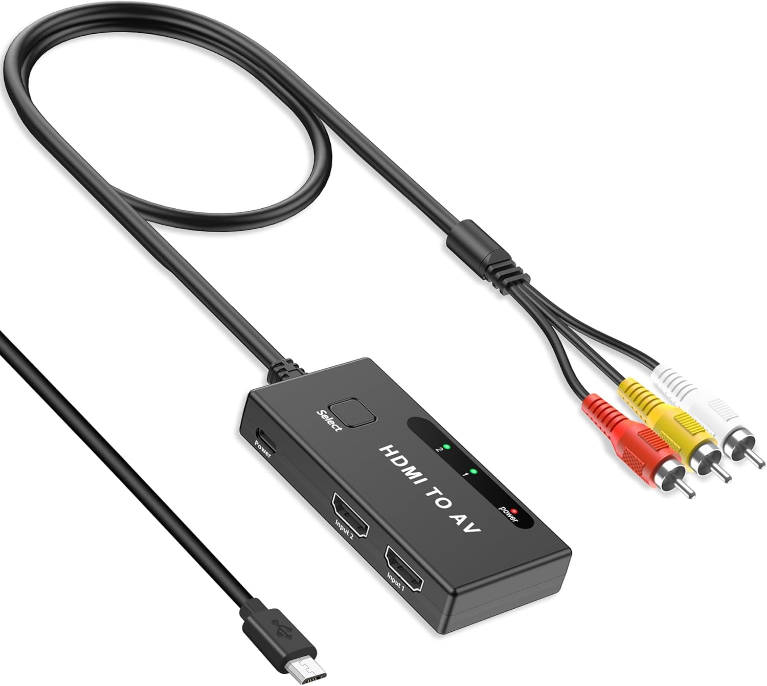 Amazon.com: 2 HDMI to RCA Converter, HDMI to AV Adapter, Supports PAL ...