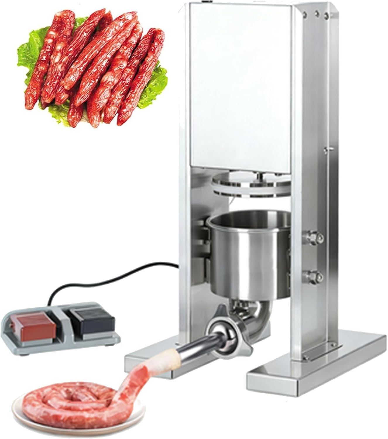 Sausage Filling Machine, Electric Stainless Steel Sausage Maker with 3 ...
