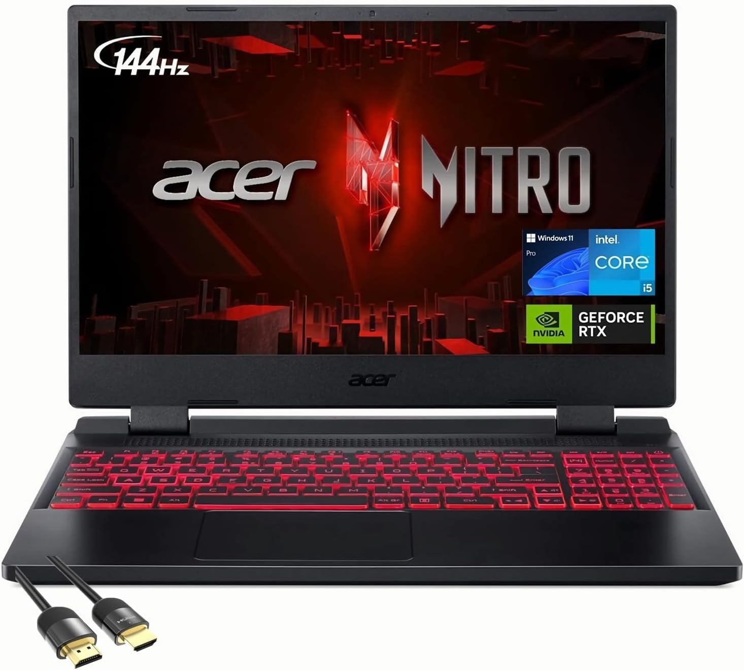 Amazon.com: Acer 2022 Nitro 5 17.3" FHD IPS 144Hz Gaming Laptop, 12th ...