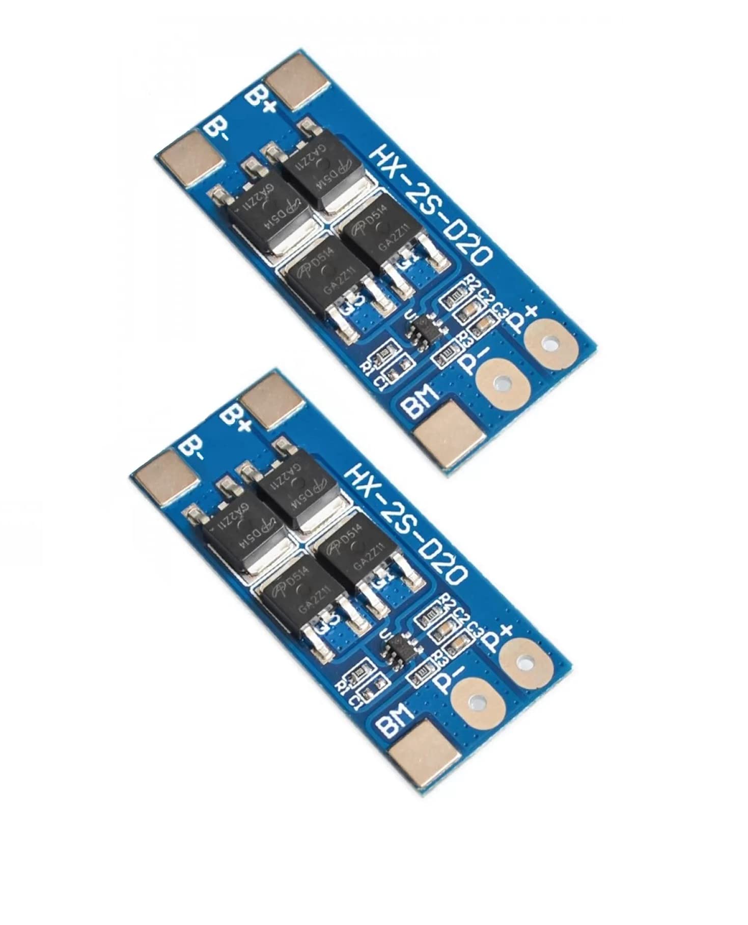 Buy INVENTO 2PCS 2S 7.4V BMS 20A 2 Cell 18650 Lithium Battery Charging ...