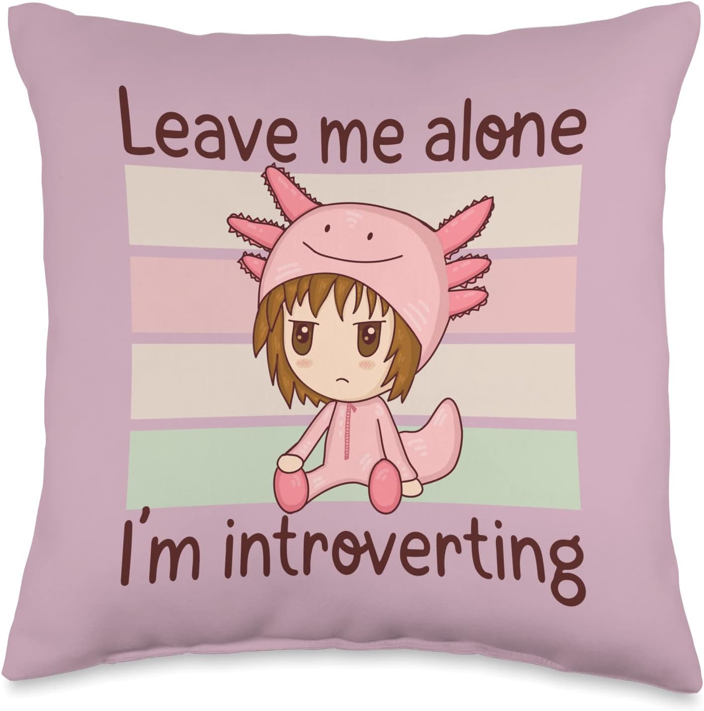 Amazon.com: Funny Introvert Chibi Axolotl Leave Me Alone I'm ...