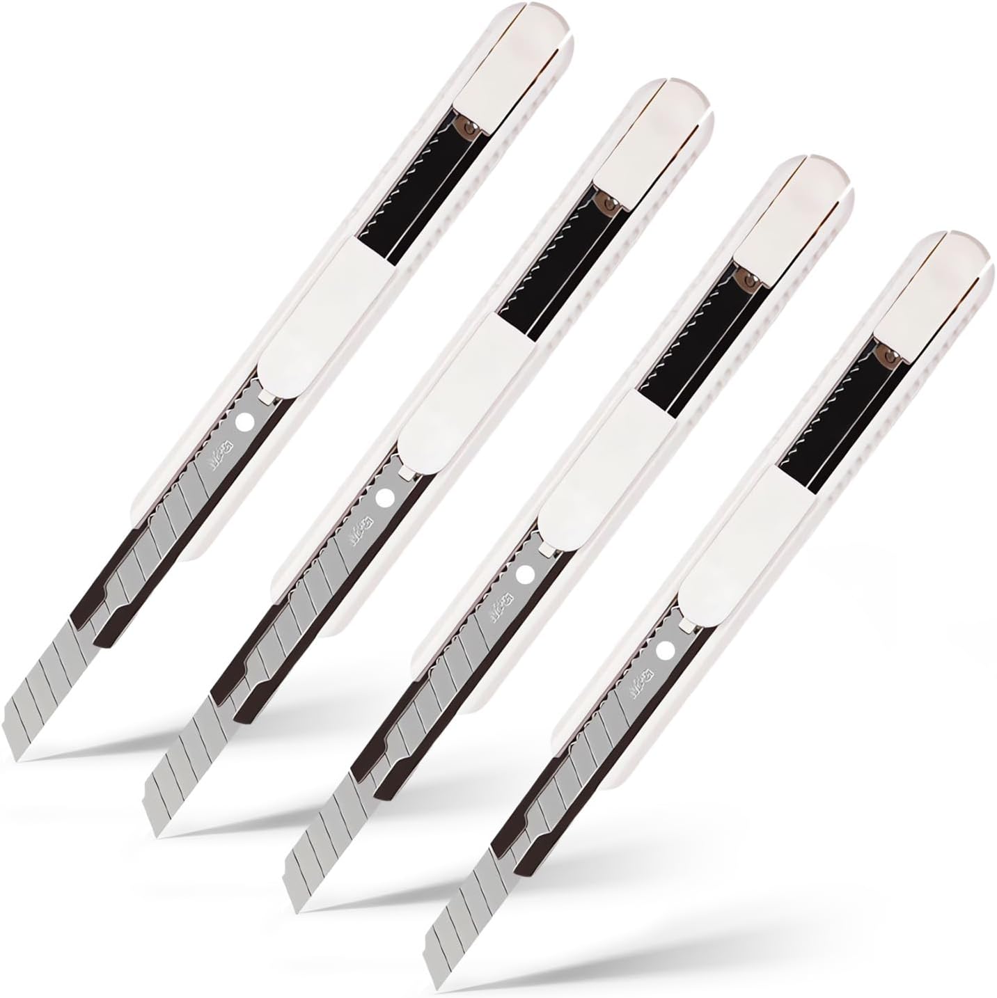 M&G 4 Pack Box Cutter Retractable, Utility Knife 9mm Wide Snap-Off ...