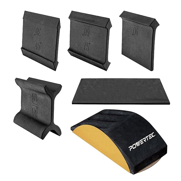 POWERTEC 71894 5 inch Sanding Block Hand Sander for Woodworking ...