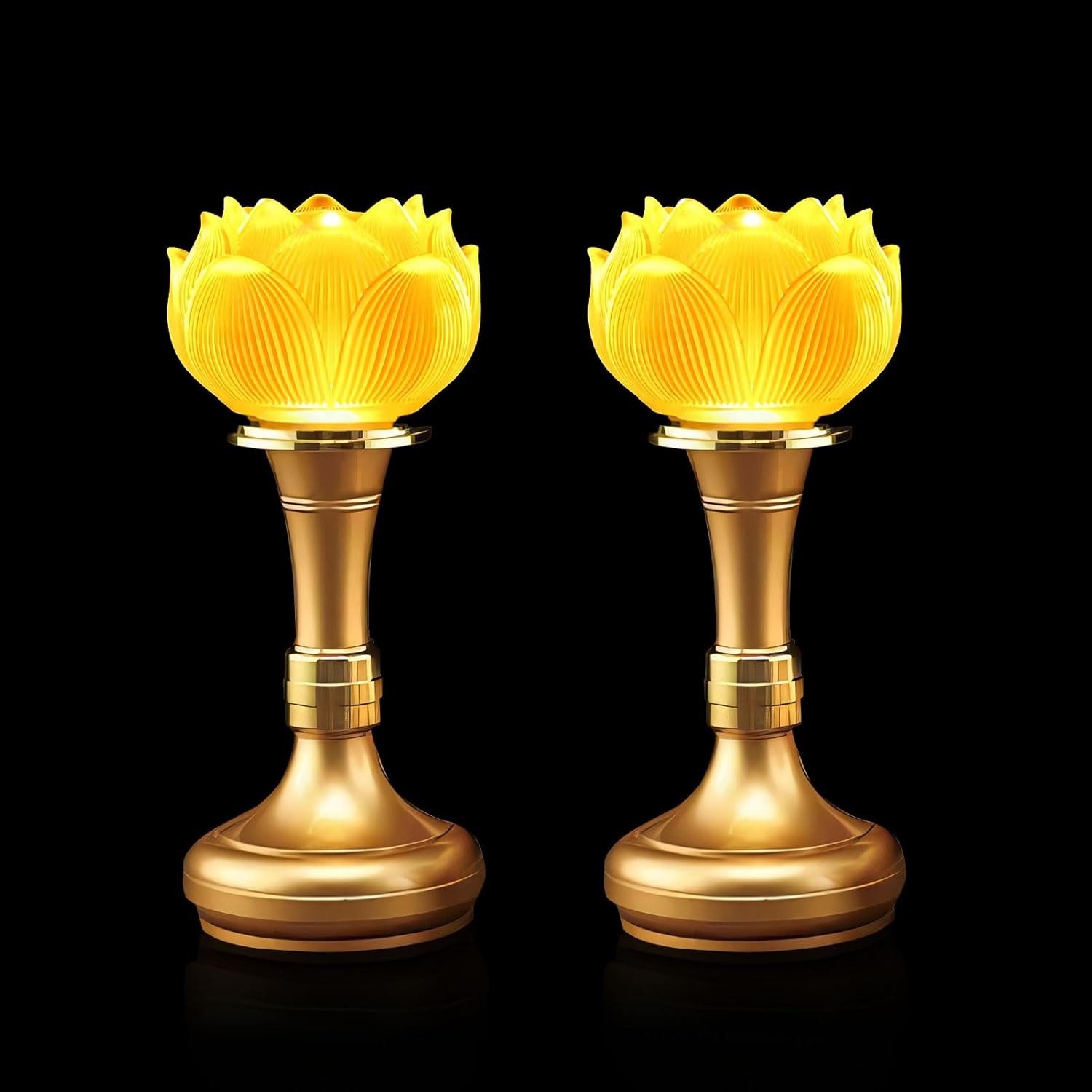 Amazon.com: CFSHGLPSF 1 Pair-7 Color LED Lotus Flower Lamp - Petal ...