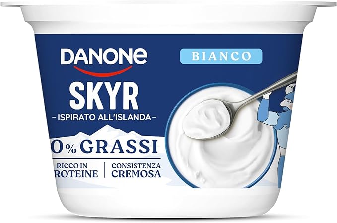 Danone, SKYR Bianco - Yogurt Cremoso Islandese Ricco in Proteine, Senza Grassi, Senza Glutine ...