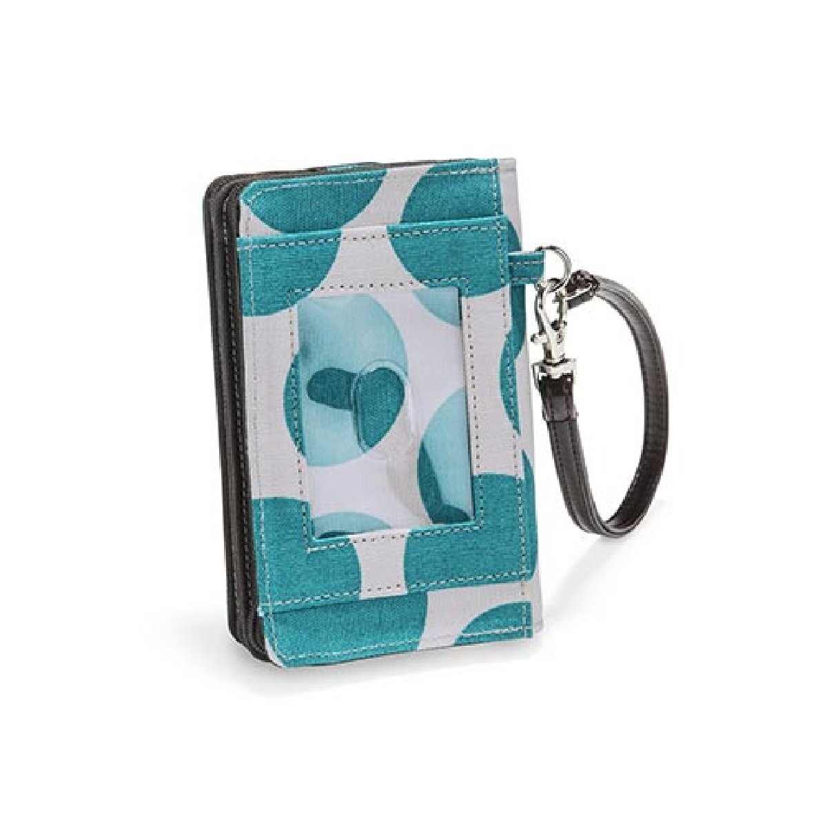 Amazon.com: Thirty One Every-Day Wristlet in Teal Mod Dot - No Monogram ...
